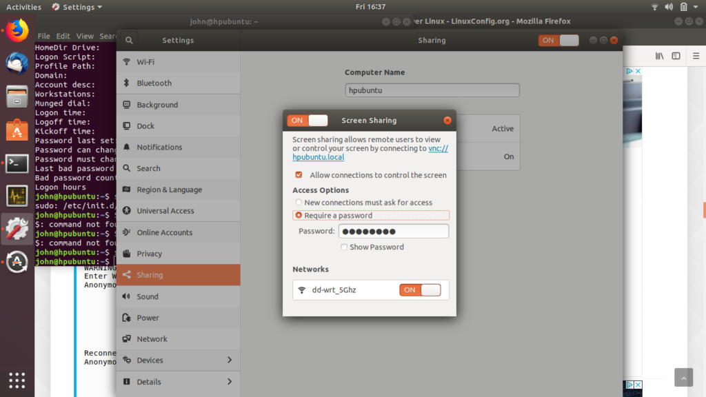 How to do Screen Sharing on Ubuntu 18.04 - John's Tech Blog