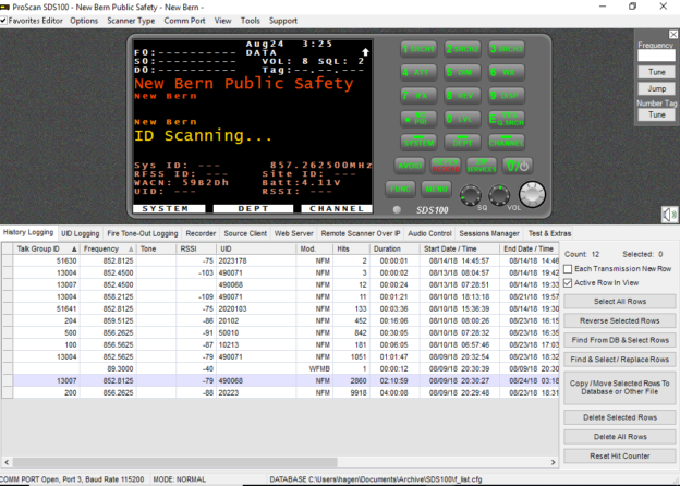 ProScan for Uniden Scanners - John's Tech Blog