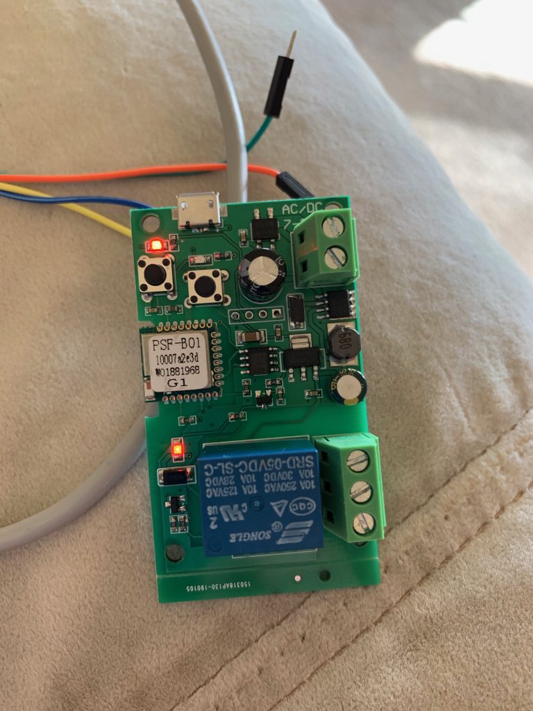 Flashing Single Channel Inching Relay (Sonoff?) With Tasmota - John's ...