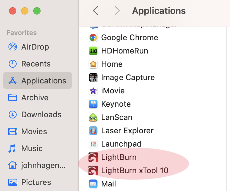 Multiple xTool Lightburn Lasers On 1 Computer - John's Tech Blog