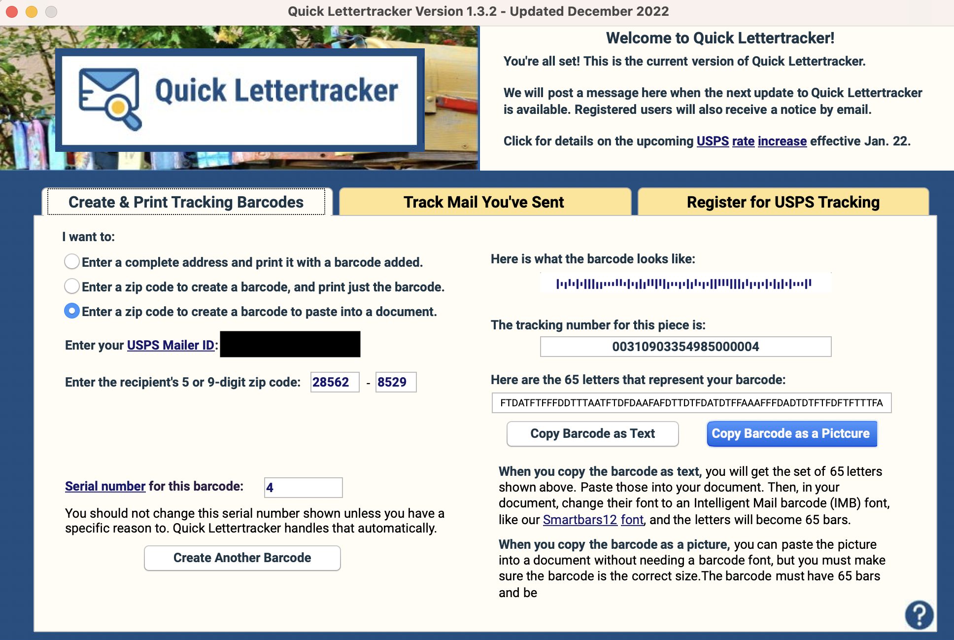 Intelligent Mail Barcode - John's Tech Blog