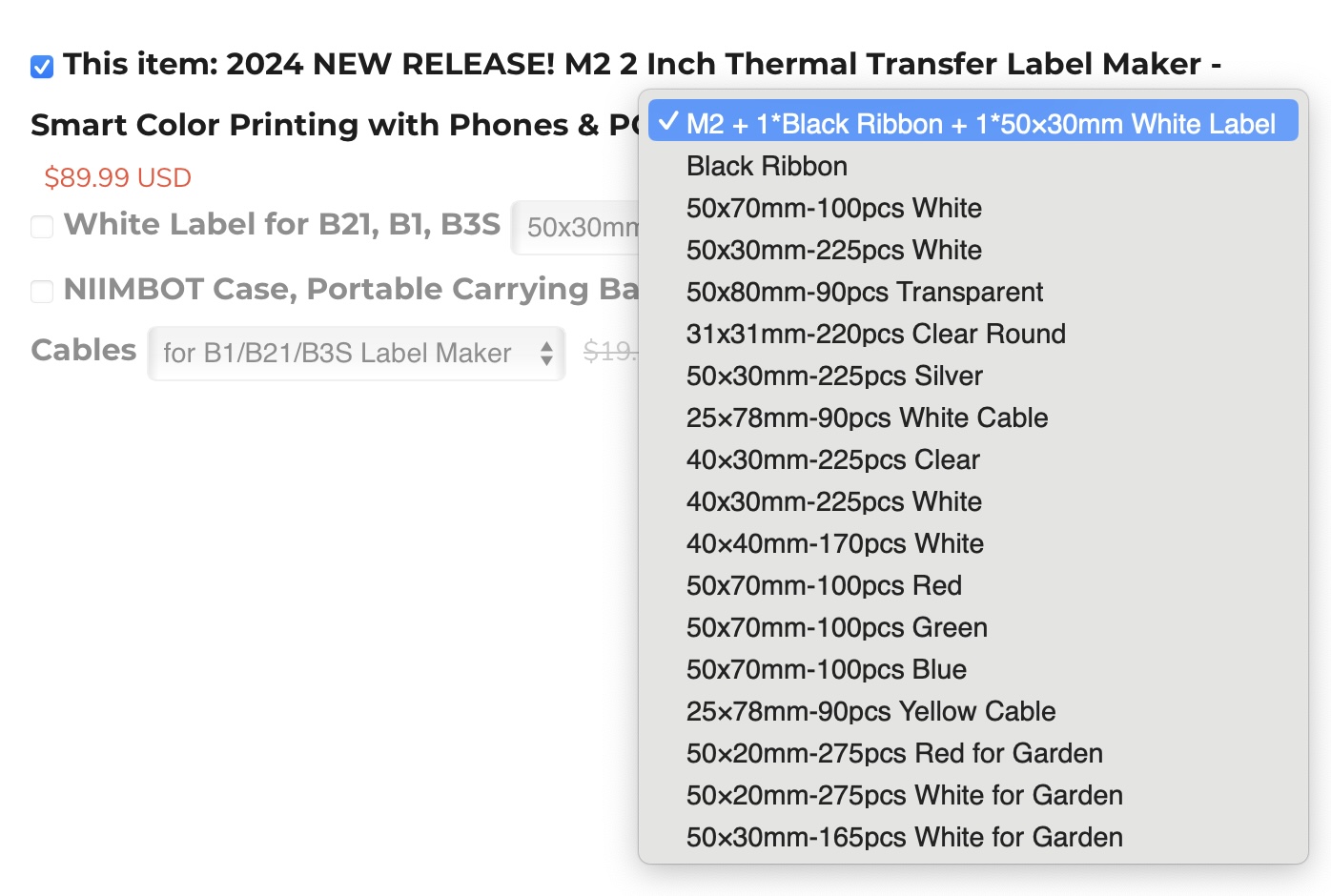 NIIMBOT M2 Thermal Transfer Label Maker Review - John's Tech Blog